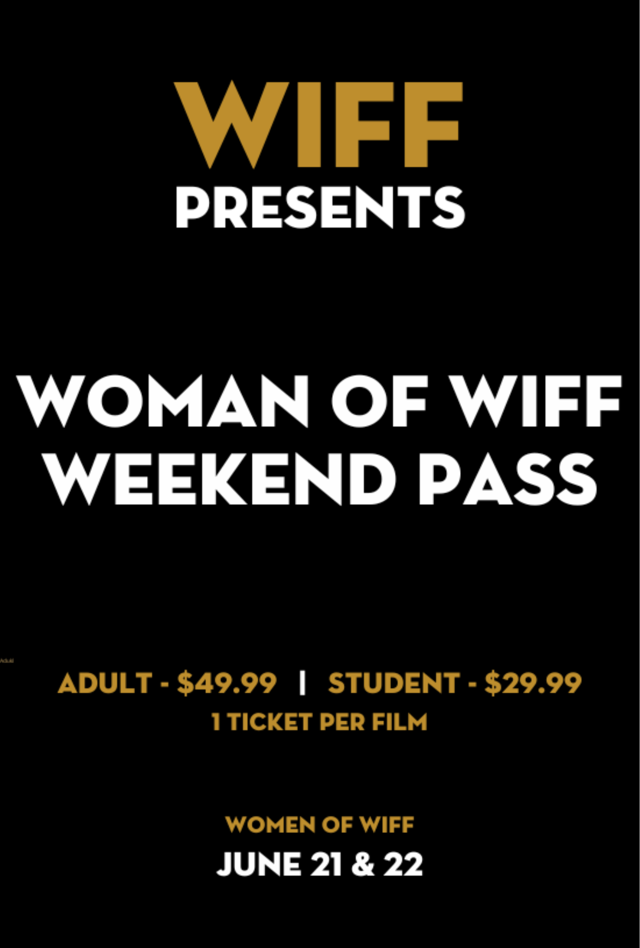 2025 WOMEN OF WIFF WEEKEND PASS - Windsor International Film Festival